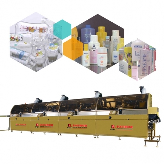 Full Automatic UV Curing Ink Screen Printing Machine for Round & Oval ...