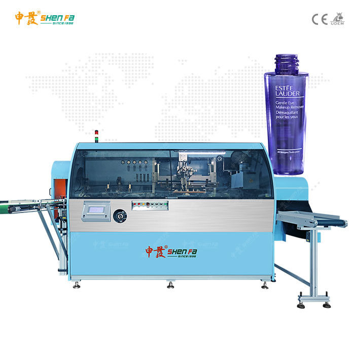 One Color Servo Automatic Screen Printing Machine For Round Square Oval ...