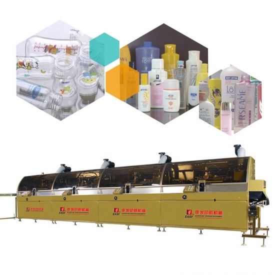 Full Automatic UV Curing Ink Screen Printing Machine for Round & Oval ...