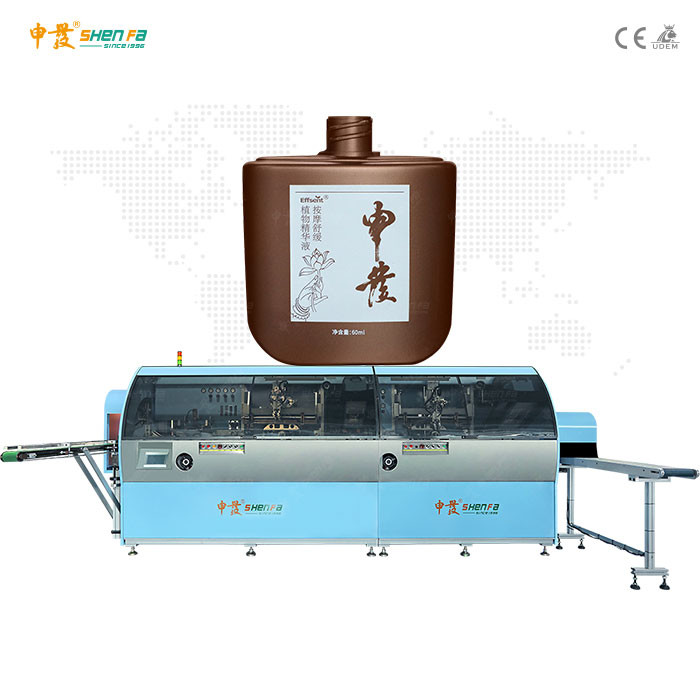 2 Colors Silk Screen Printing Equipment For Oval Square Bottles